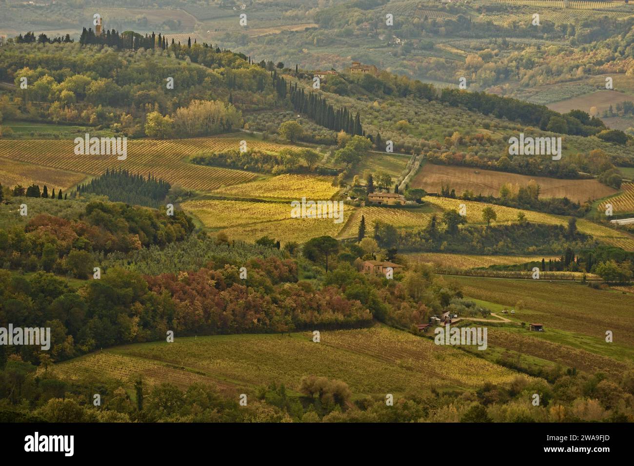 Tuscany in the fall Stock Photo - Alamy