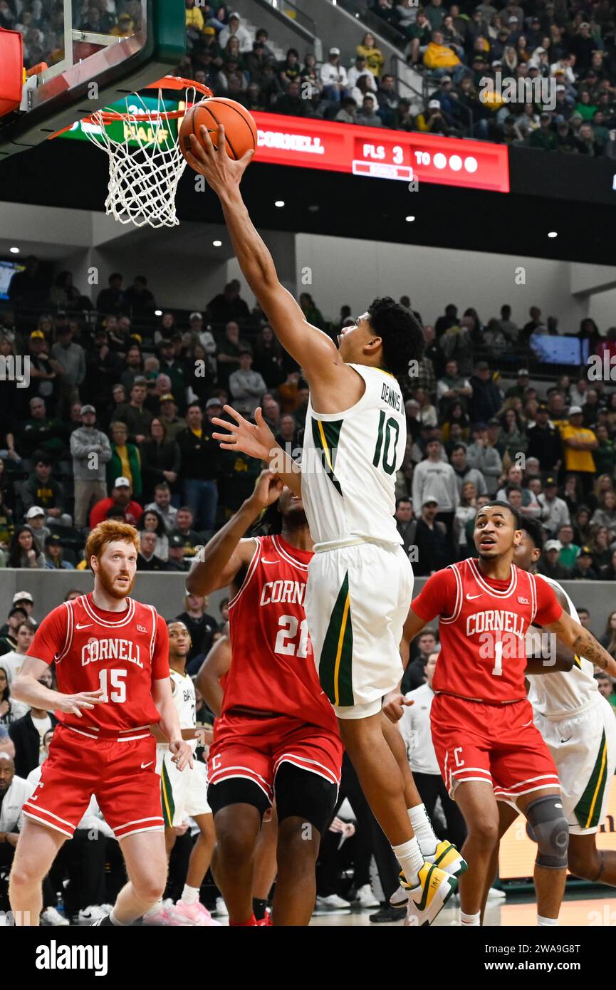 Waco, Texas, USA. 2nd Jan, 2024. Baylor Bears guard RayJ Dennis (10 ...