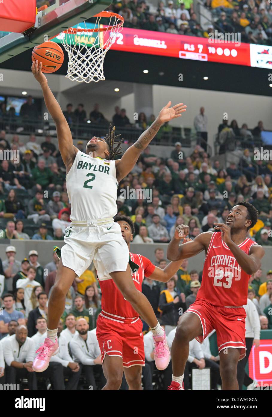 Waco, Texas, USA. 2nd Jan, 2024. Baylor Bears guard Jayden Nunn (2 ...