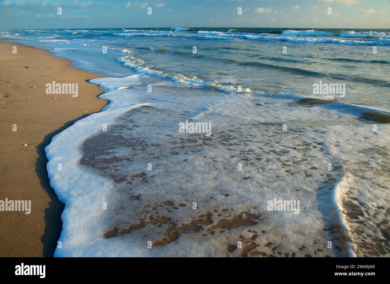 Beach surf, Pepper Park Beachside, Fort Pierce, Florida Stock Photo - Alamy