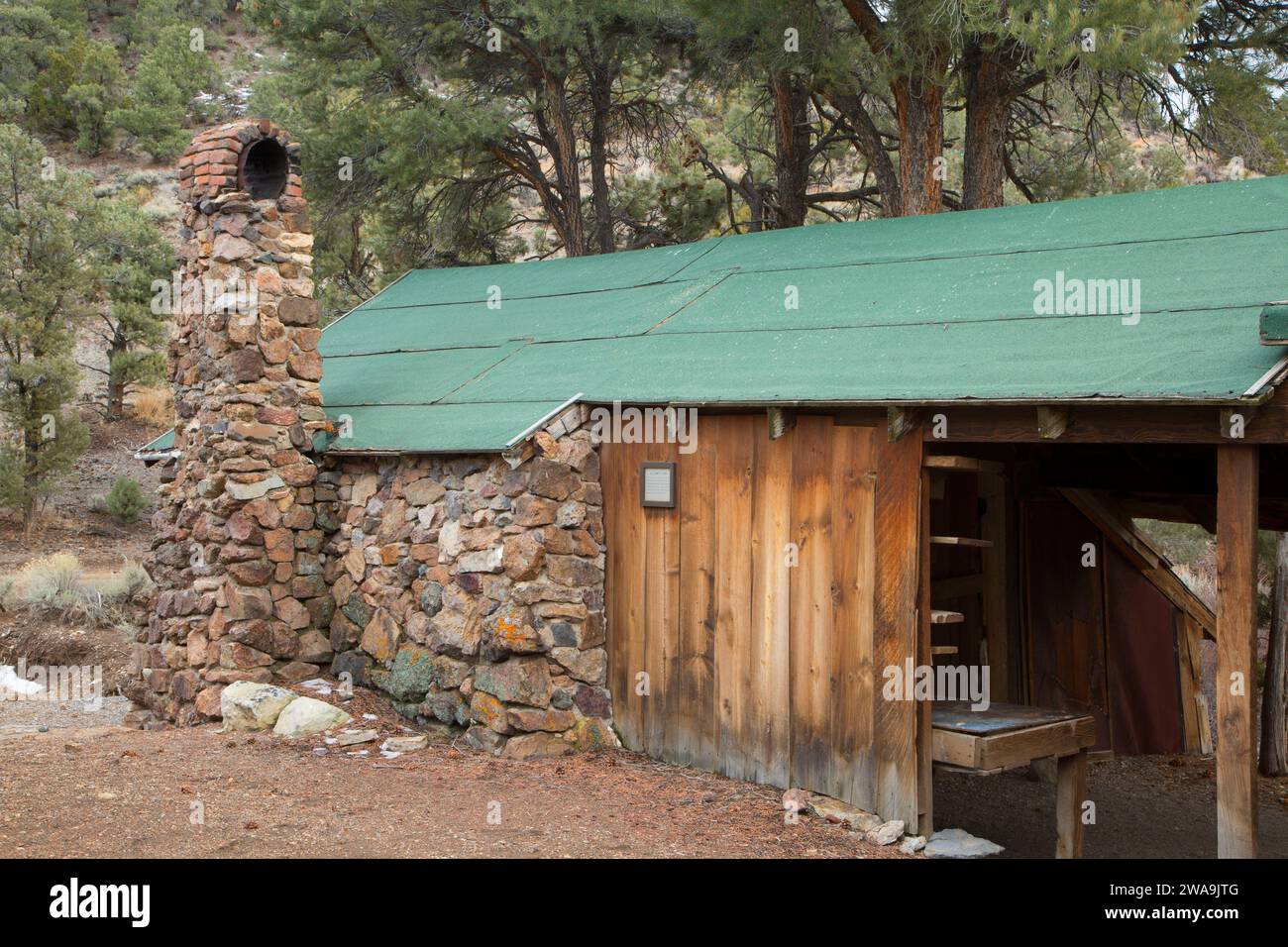 Dr. Camp's Cabin, Berlin-Icthyosaur State Park, Nevada Stock Photo - Alamy