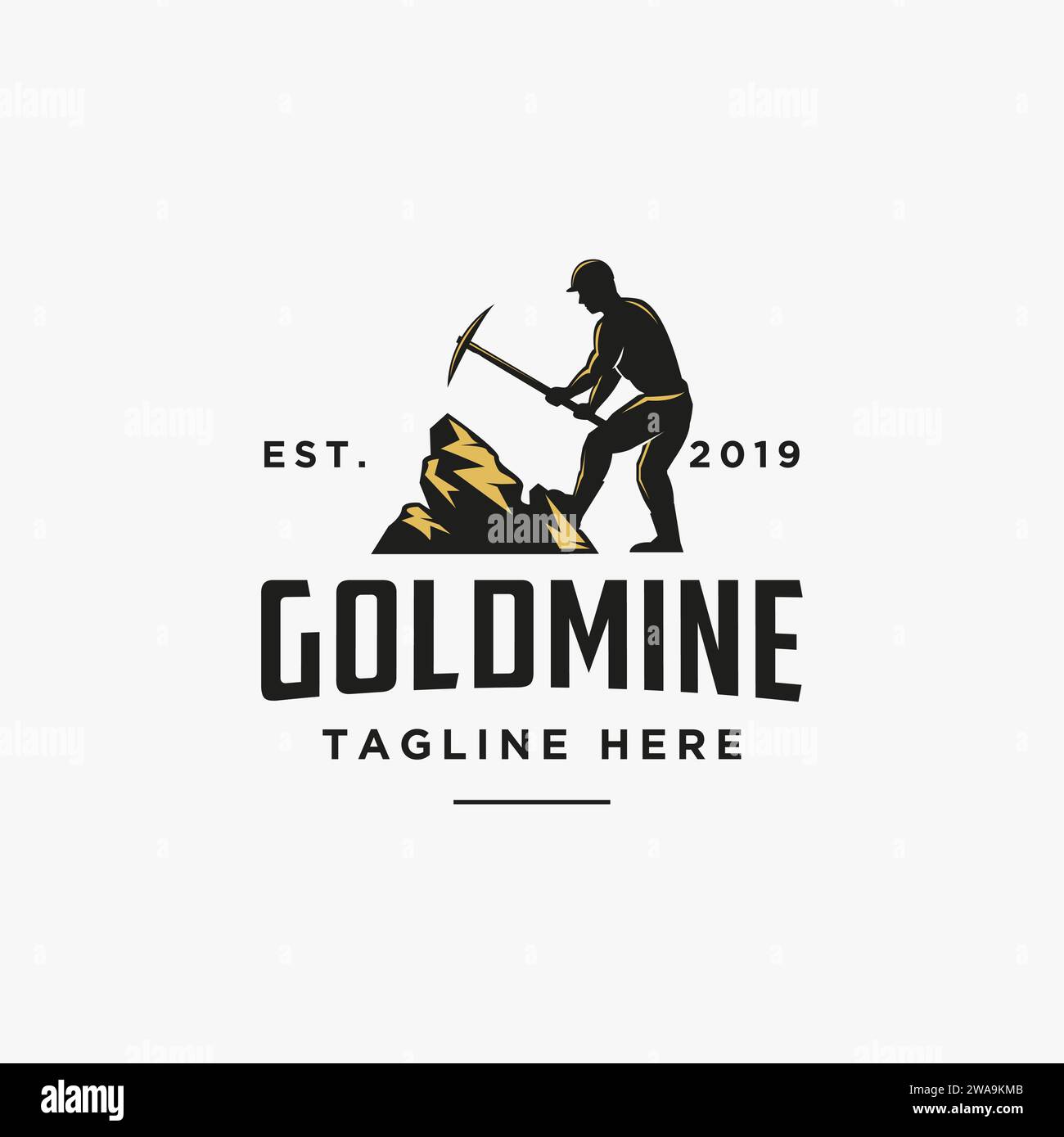 Gold digger logo hi-res stock photography and images - Alamy