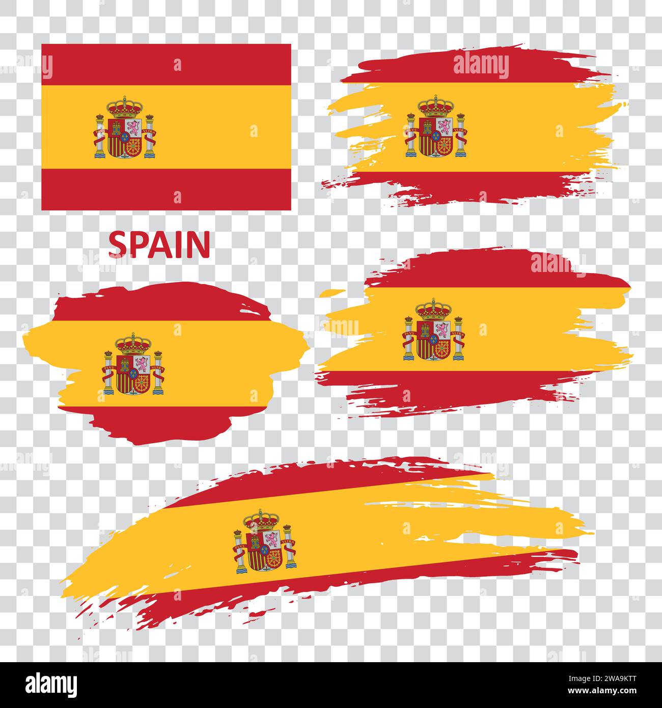 Symbolic flags of spain Stock Vector Images - Alamy