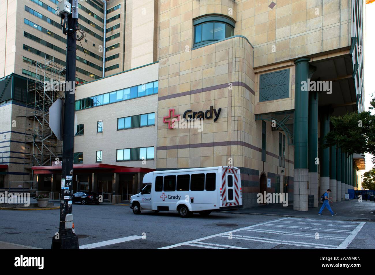 Atlanta, Georgia, USA. 23rd Sep, 2021. Grady Memorial Hospital, Atlanta ...