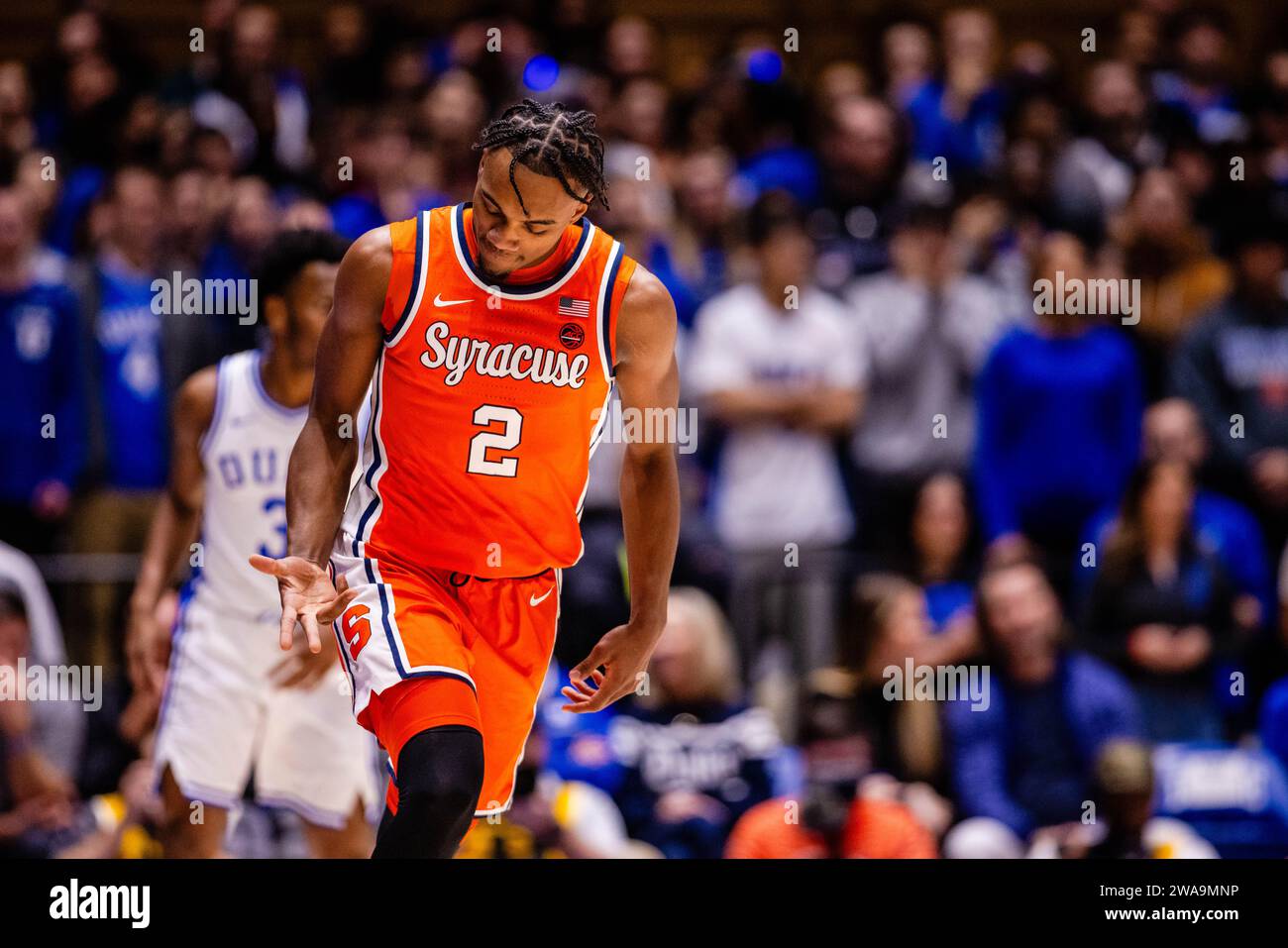 Durham, NC, USA. 2nd Jan, 2024. Syracuse Orange guard JJ Starling (2 ...