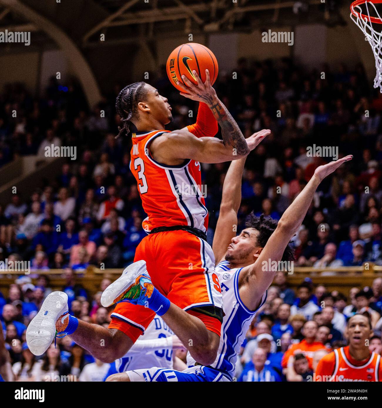 Durham, NC, USA. 2nd Jan, 2024. Syracuse Orange guard Judah Mintz (3 ...