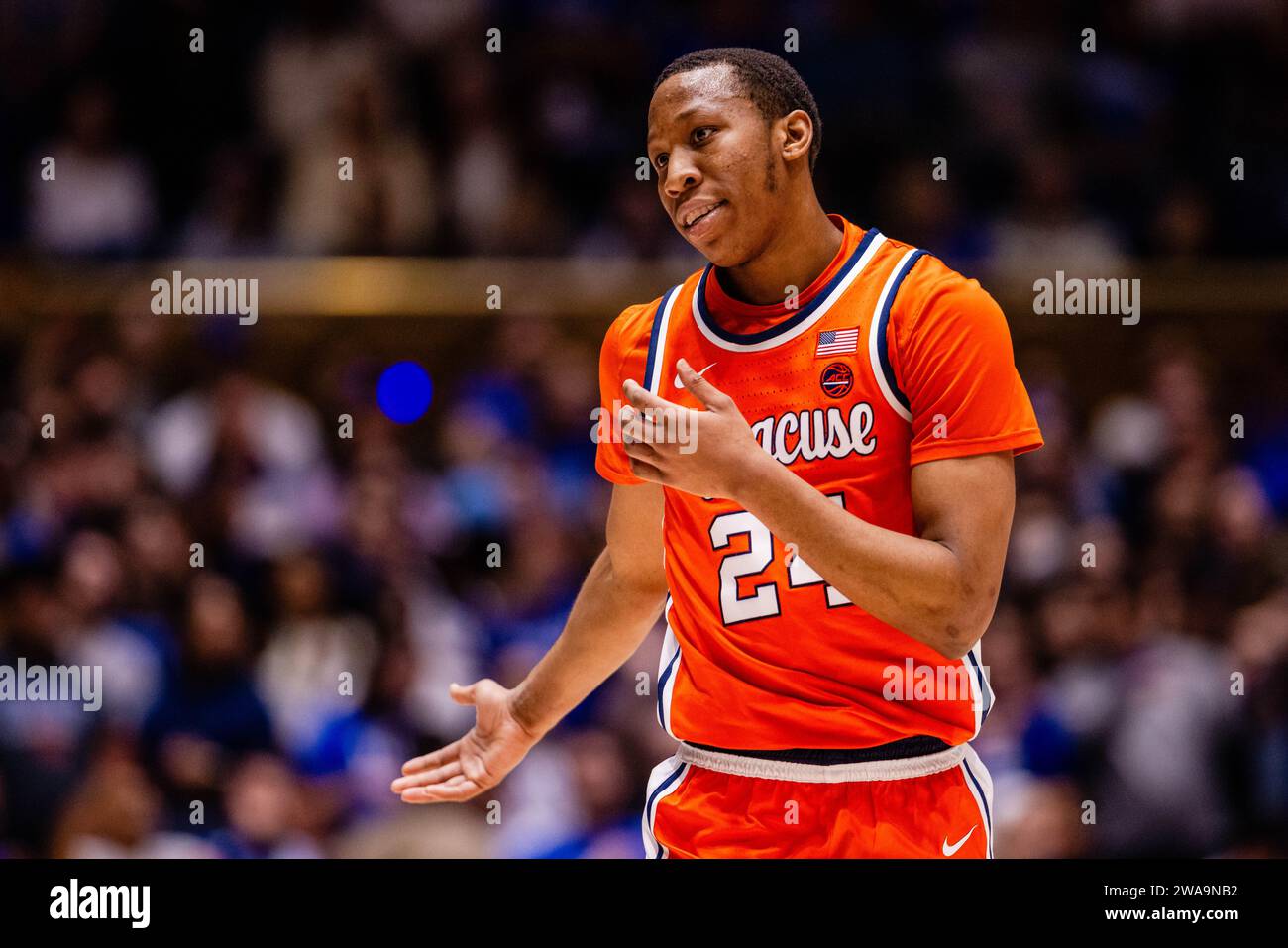Durham, NC, USA. 2nd Jan, 2024. Syracuse Orange guard Quadir Copeland ...