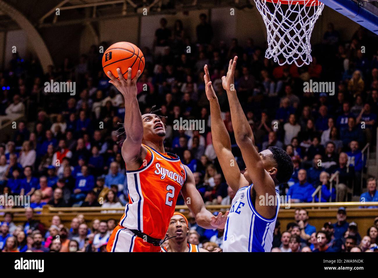Durham, NC, USA. 2nd Jan, 2024. Syracuse Orange guard JJ Starling (2 ...
