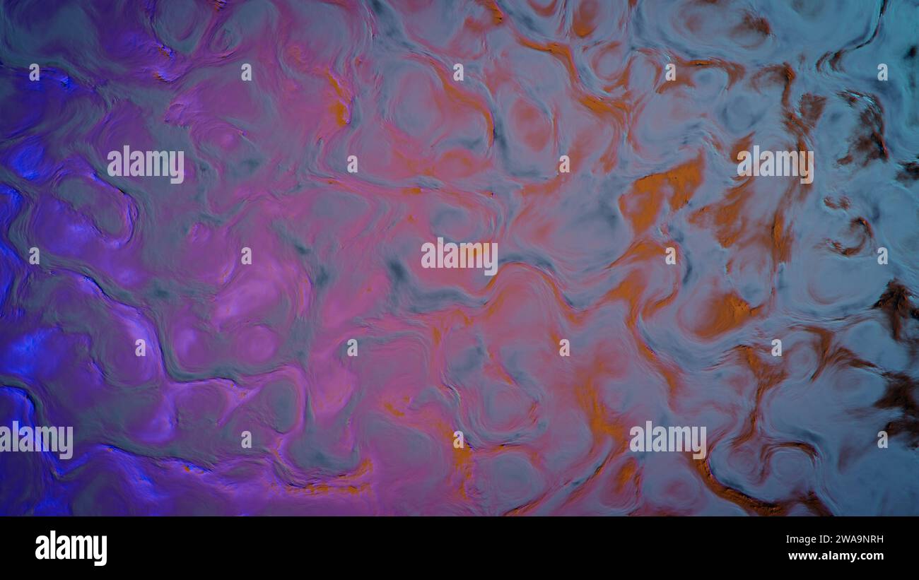 ingrained contour material background of teal and pink messy shaked ...