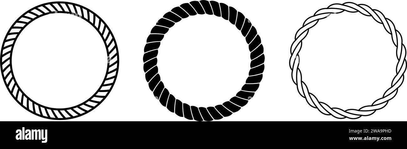 Rope border Black and White Stock Photos & Images - Alamy