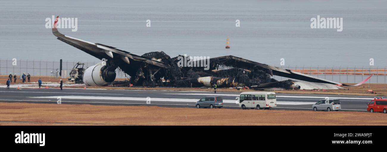 Members of the Aircraft Accidents Investigation Commission by Japan's ...