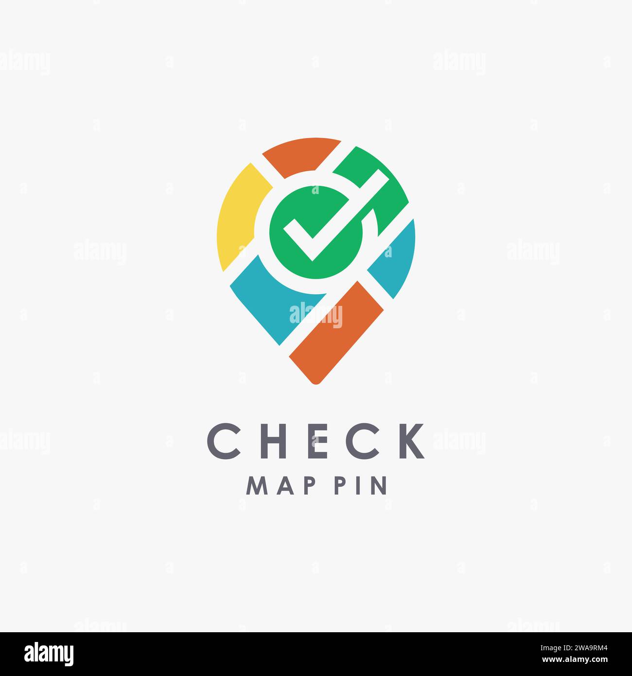 Location pin checkmark symbol hi-res stock photography and images - Alamy