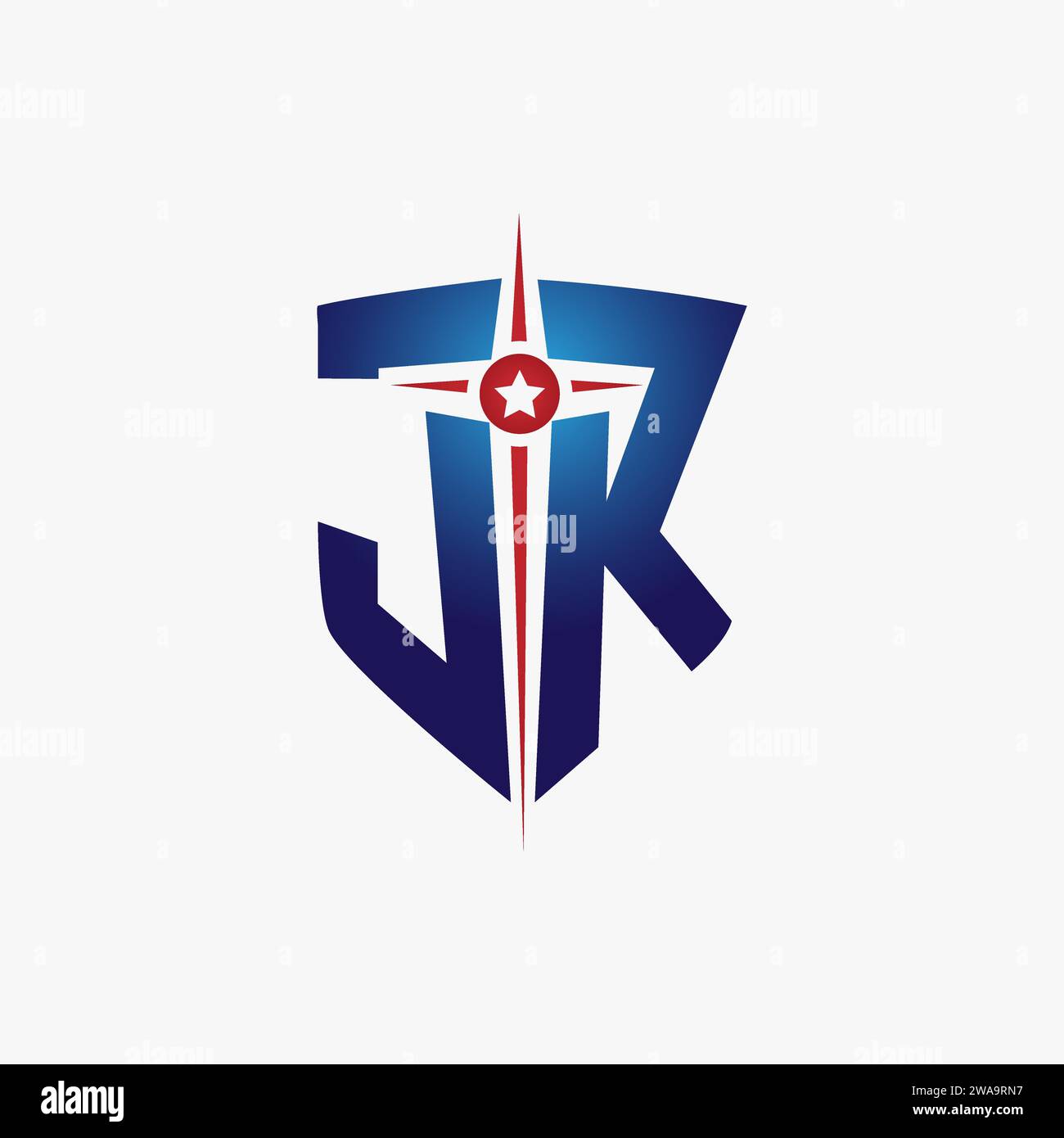 Letter JR shield logo icon vector template on white background Stock ...