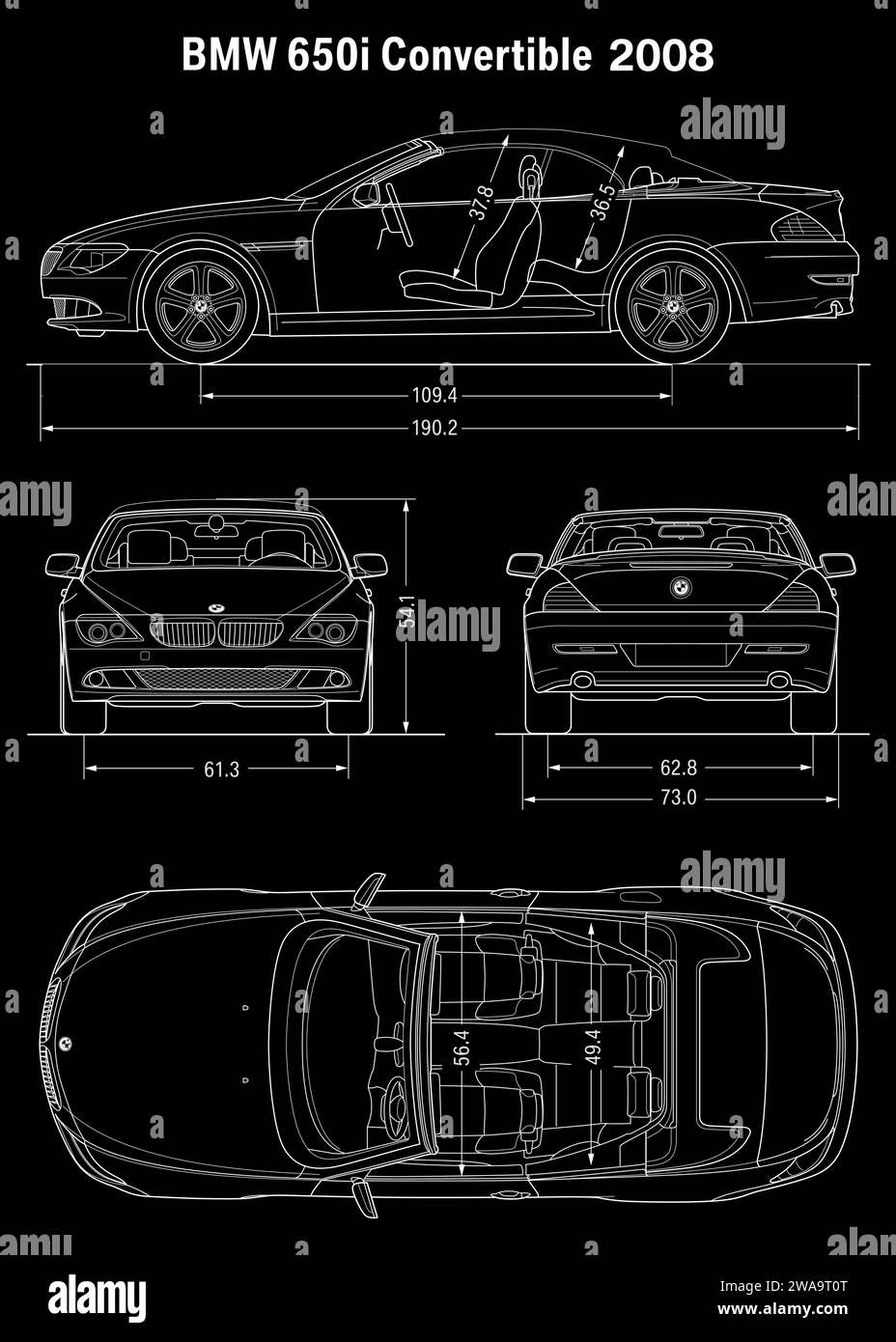 Bmw convertible Black and White Stock Photos & Images - Alamy