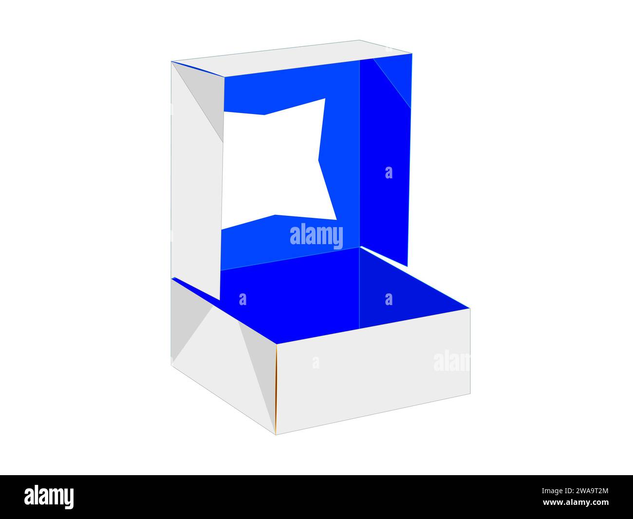 Display Pie Box, Dieline Template, Editable Vector File Stock Vector ...