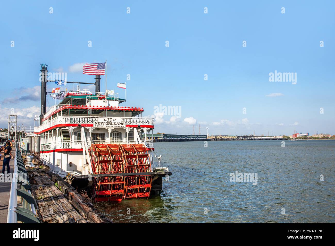 New Orleans, USA - October 24, 2023: Steamboat city of new orleans at ...