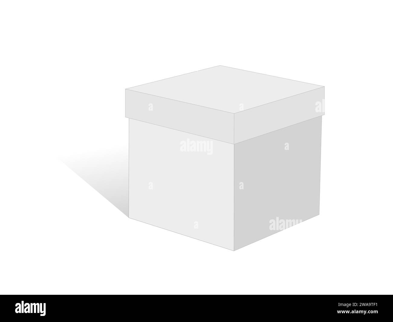 Gift Box, Box With Lid, Die line Template, Editable Vector File Stock ...