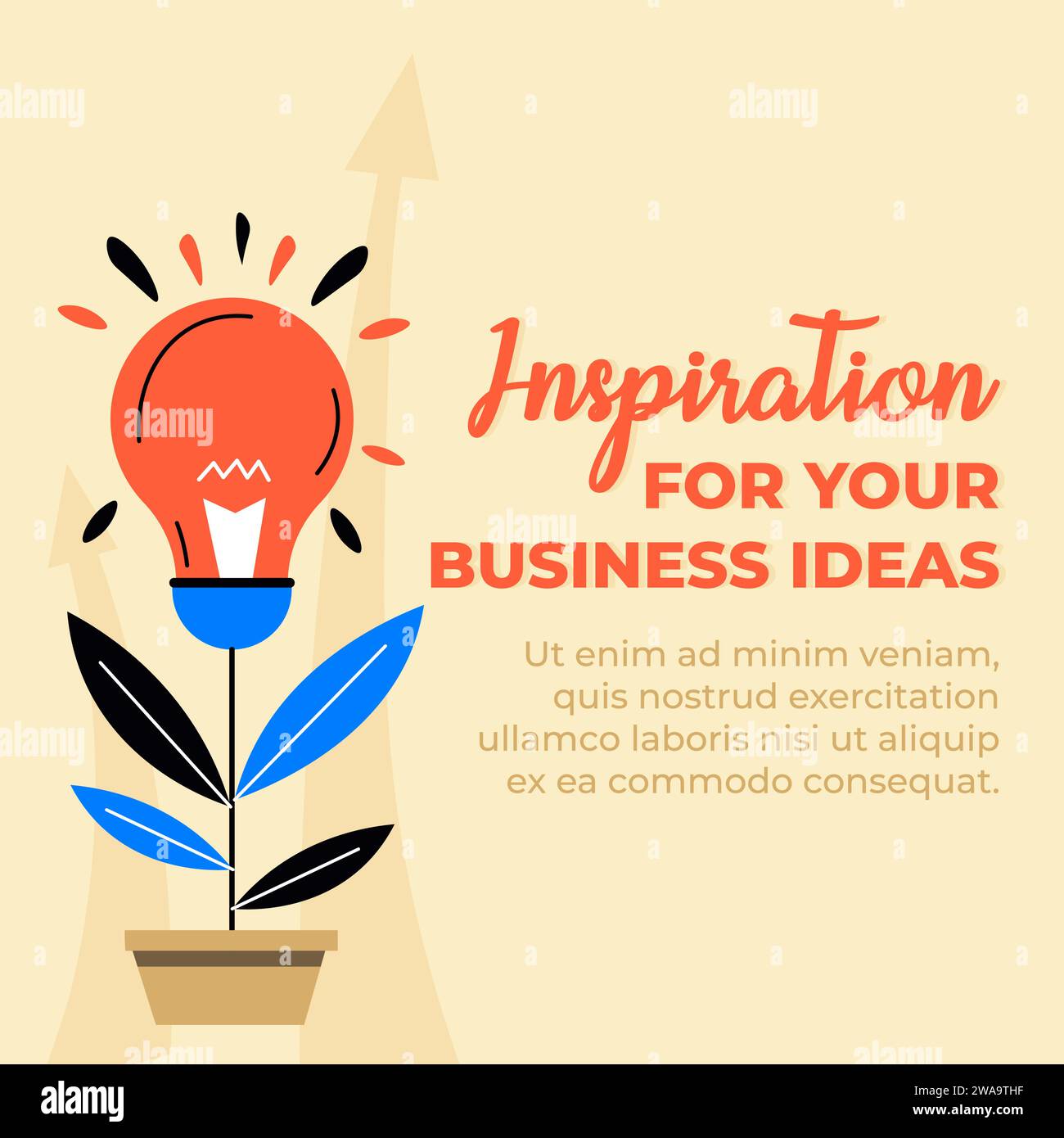 Inspiration for business ideas, promo banners Stock Vector Image & Art ...