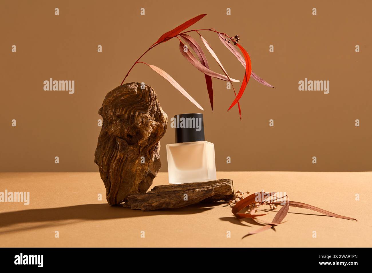 Unbranded glass bottle with foundation base beauty makeup product ...