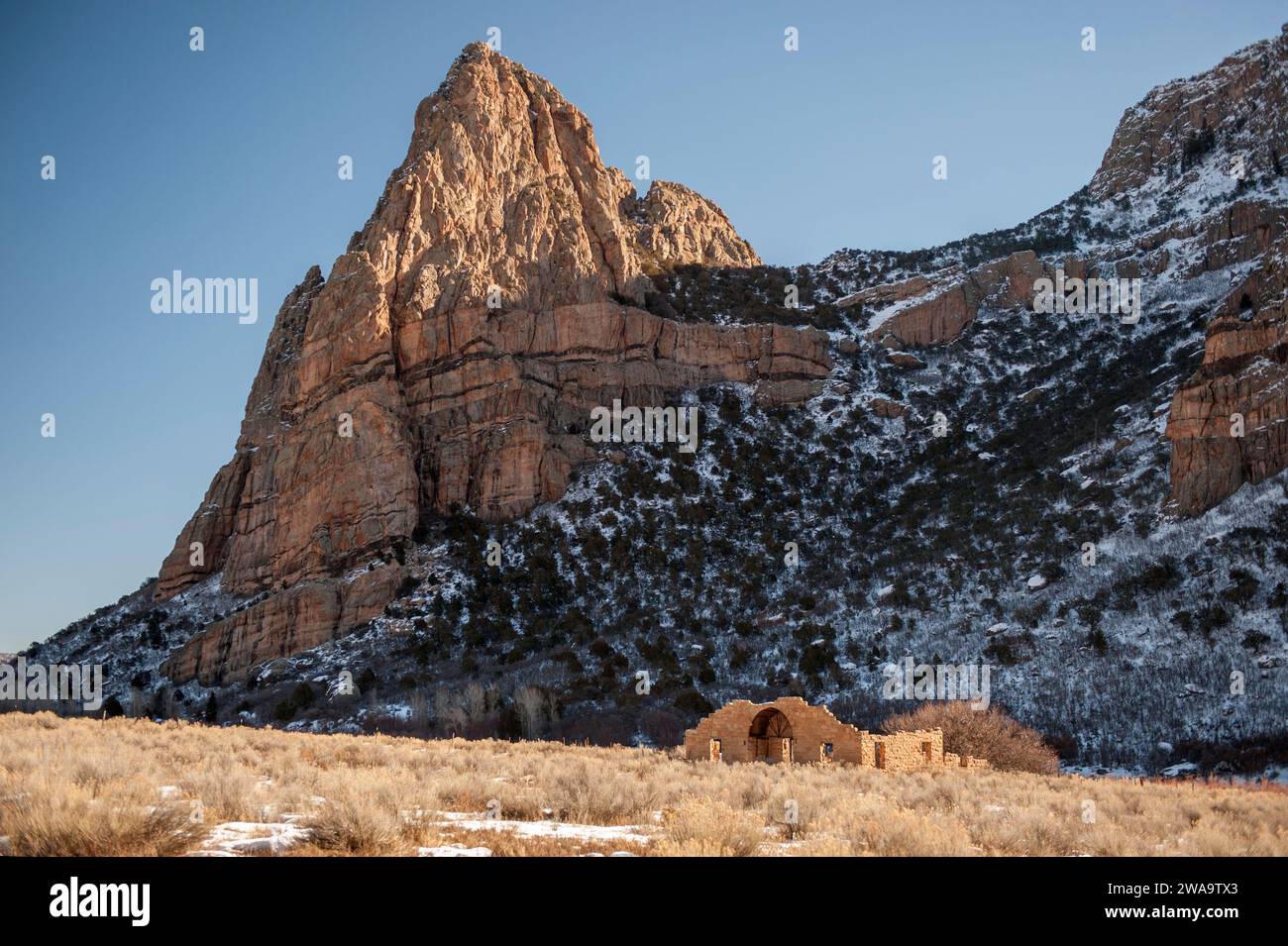 Thimble Rock and the historic Driggs Mansion, in Colorado's Unaweep ...