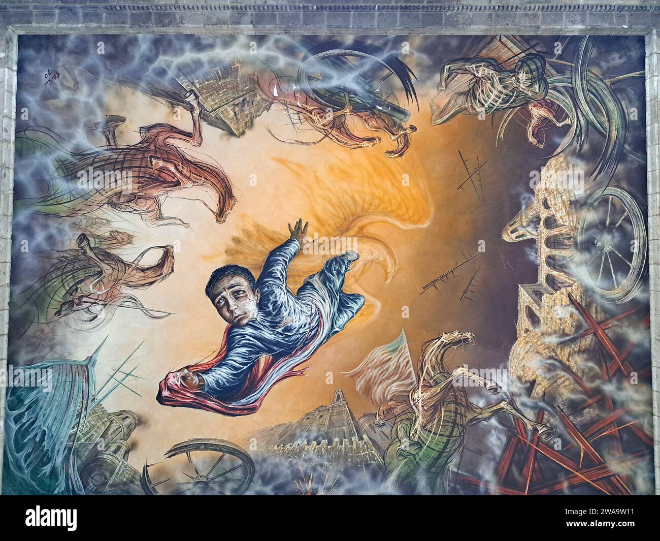 Mexico City, Mexico - August 9, 2023: Mural The North American ...