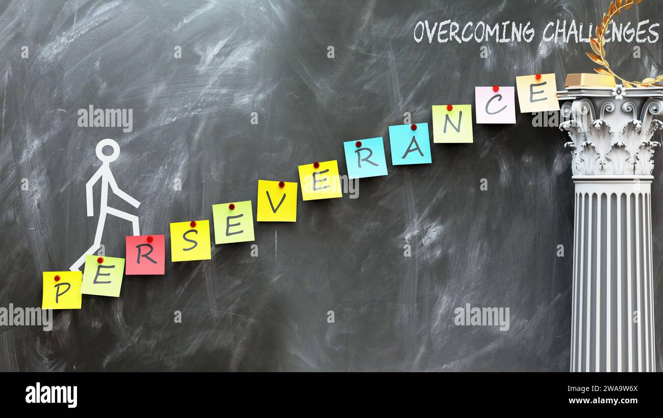 Perseverance leads to Overcoming challenges - a metaphor showing how ...