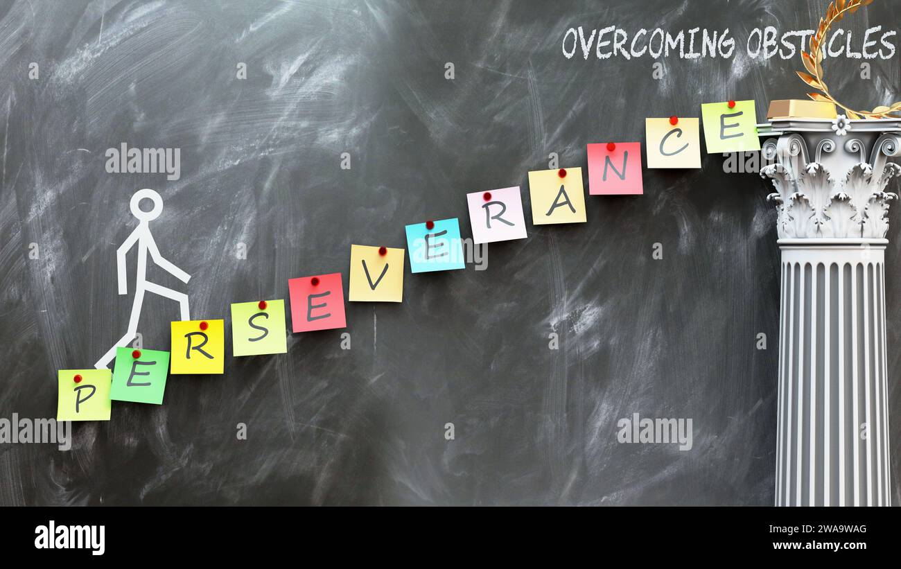 Perseverance leads to Overcoming obstacles - a metaphor showing how ...