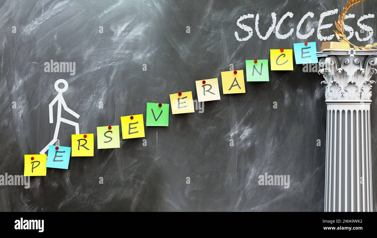 Perseverance leads to Success - a metaphor showing how perseverance ...