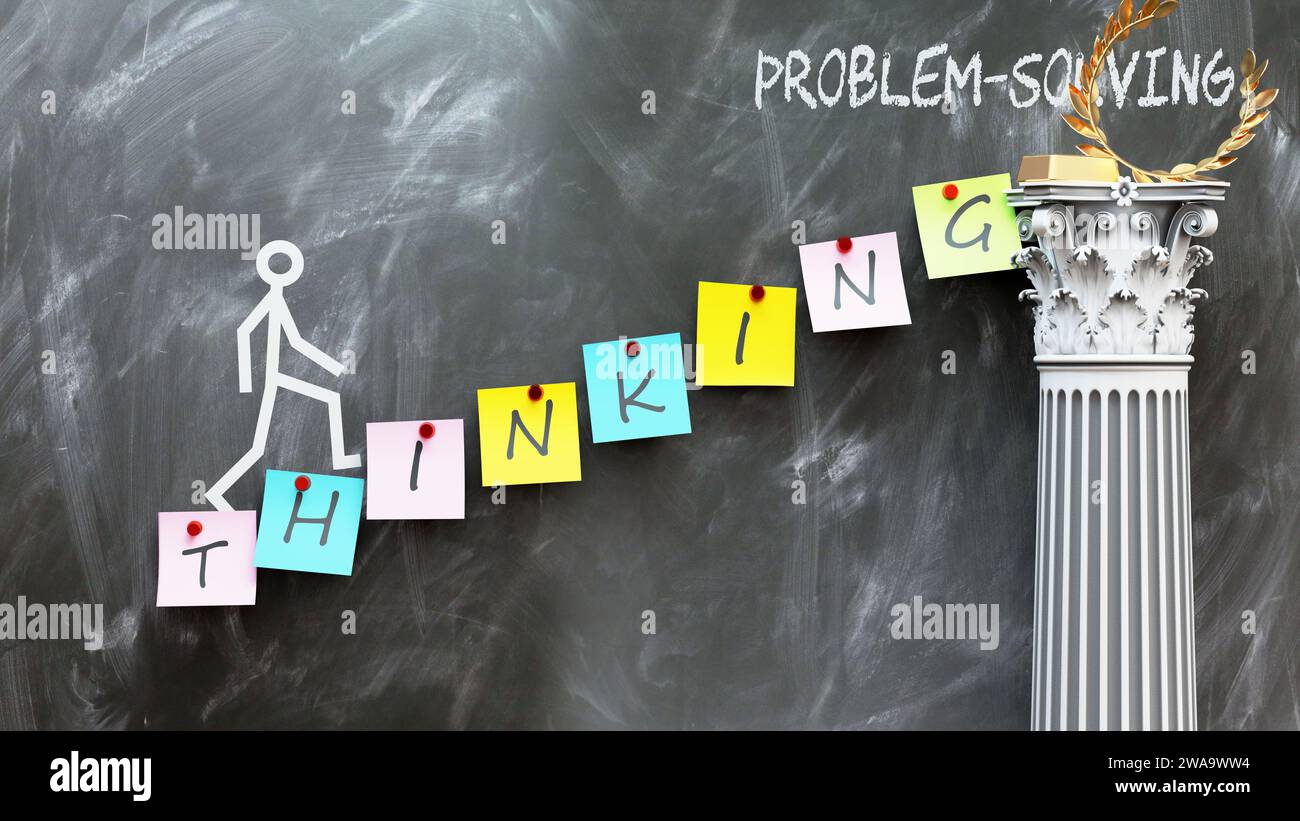 Thinking leads to Problem solving - a metaphor showing how thinking ... Thinking leads to Problem solving - a metaphor showing how thinking ...