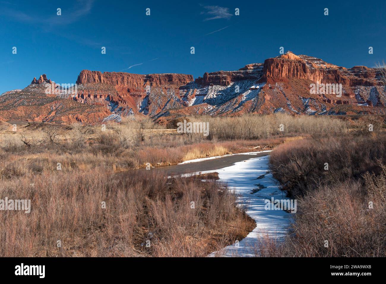 The Palisade and Dolores River, at Gateway, Colorado Stock Photo - Alamy
