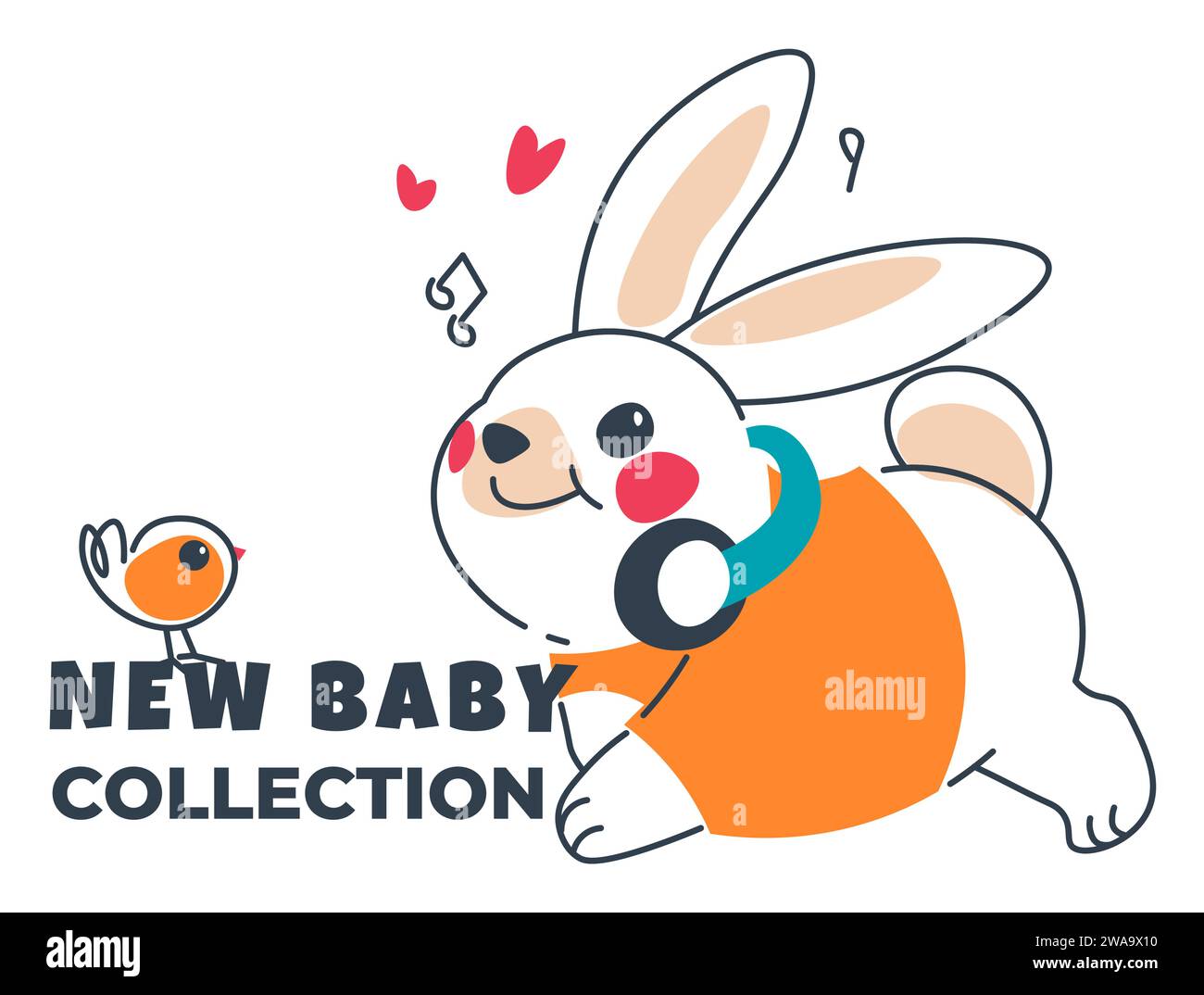 New baby collection, advertisement or sales banner Stock Vector Image ...