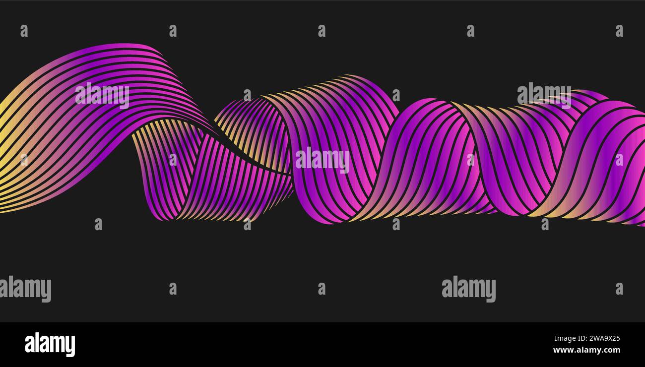 Gradient wave. template for interior design, wallpaper, textures ...