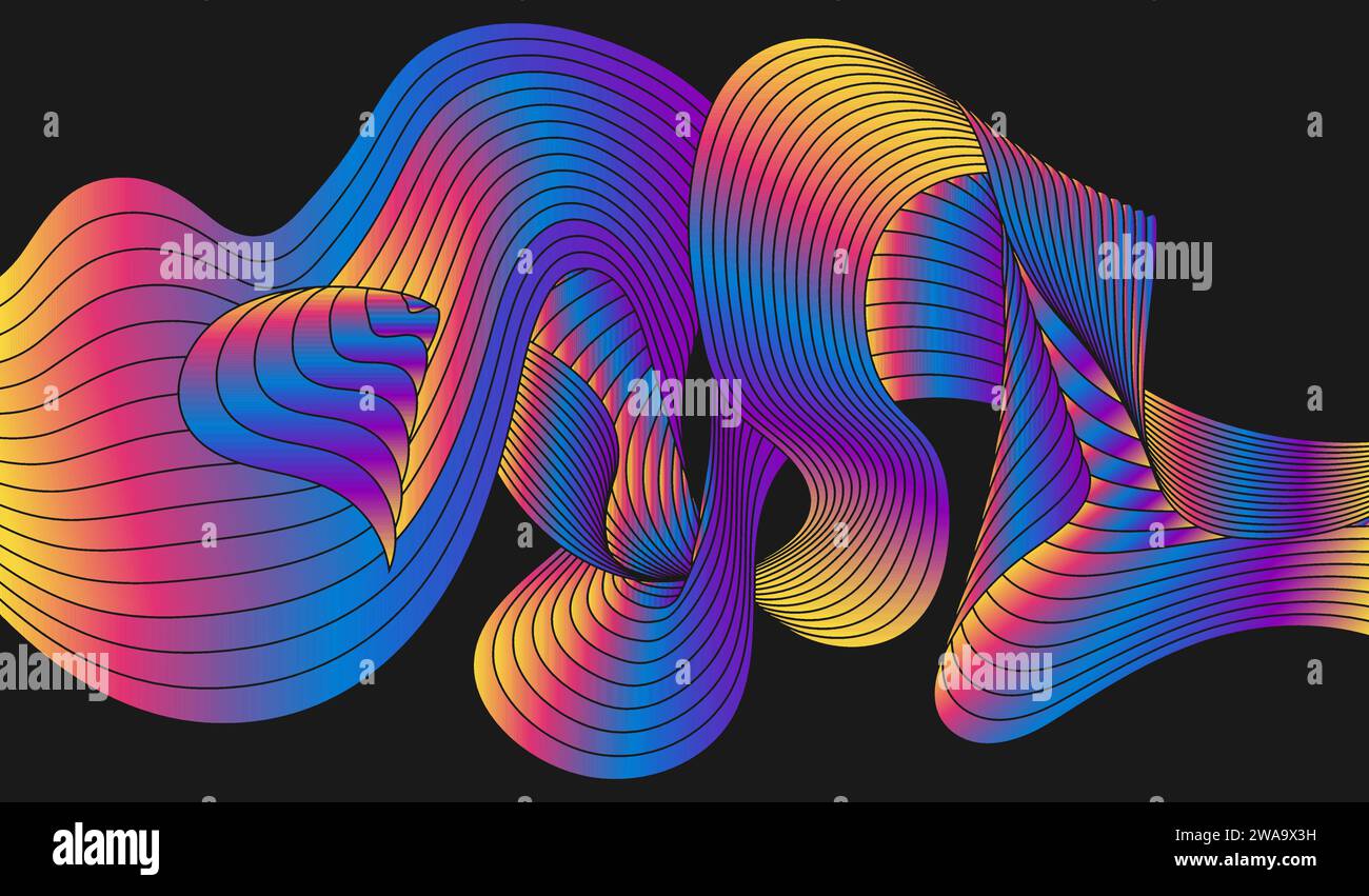 Sinuous shape Stock Vector Images - Alamy