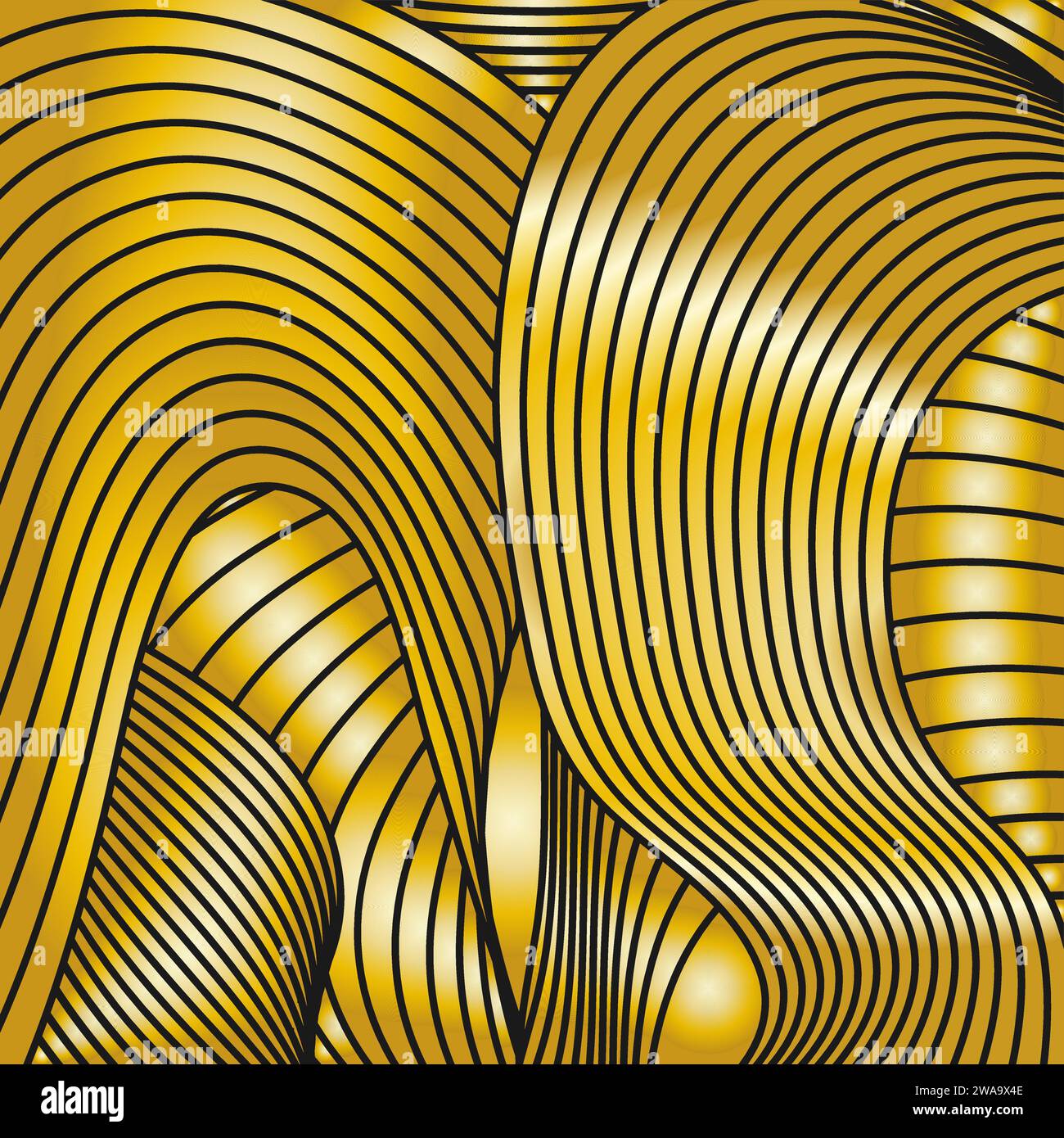 Gradient pattern of wavy lines. Colorful background for creative design ...