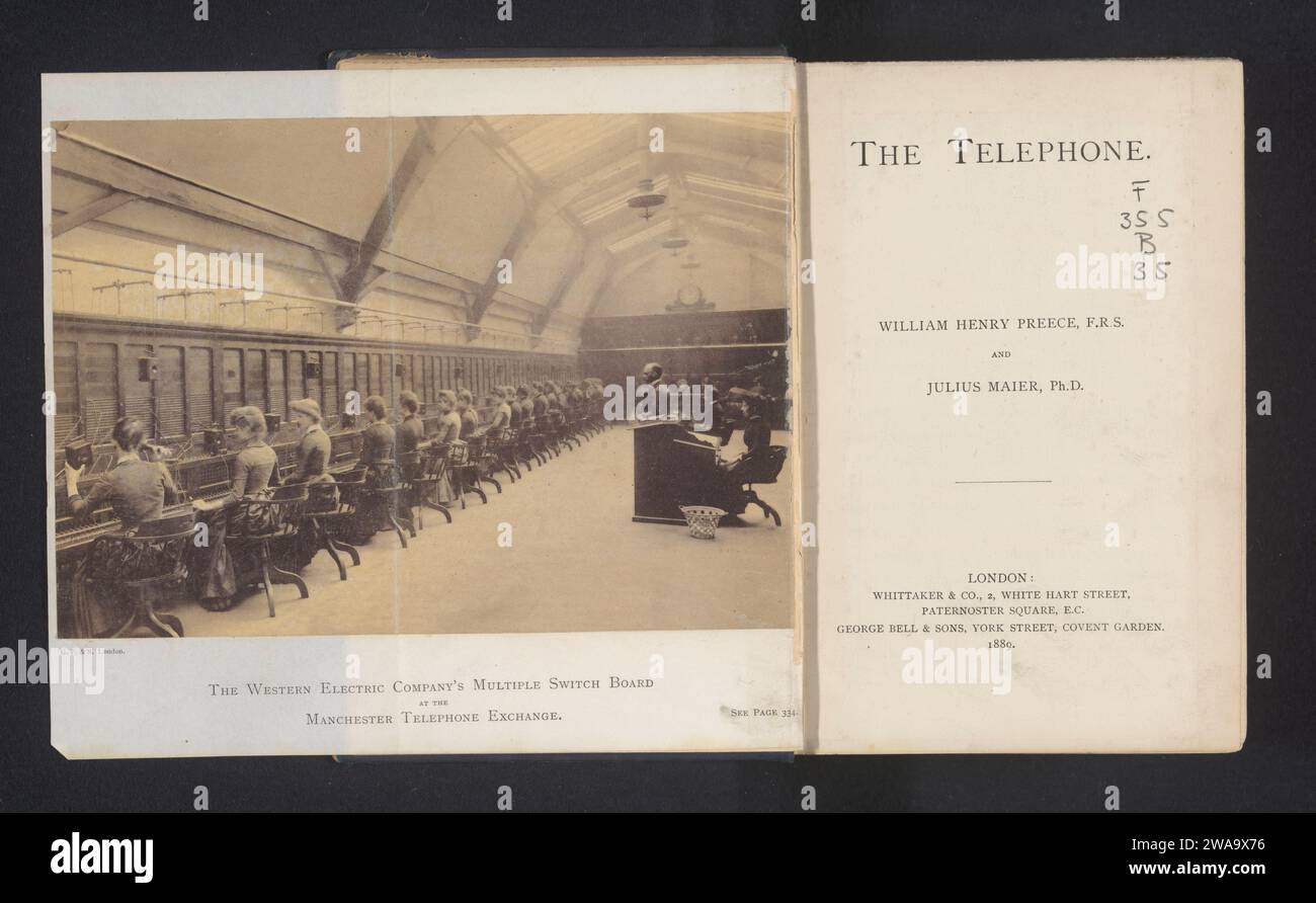 The Western Electric Company's multiple switch board at the Manchester Telephone Exchange, G.F ...