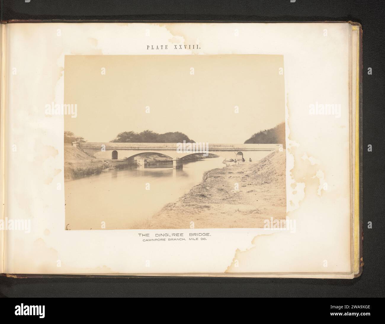 View of a bridge over the Ganges, Thomas George Glover, c. 1862 - in or ...