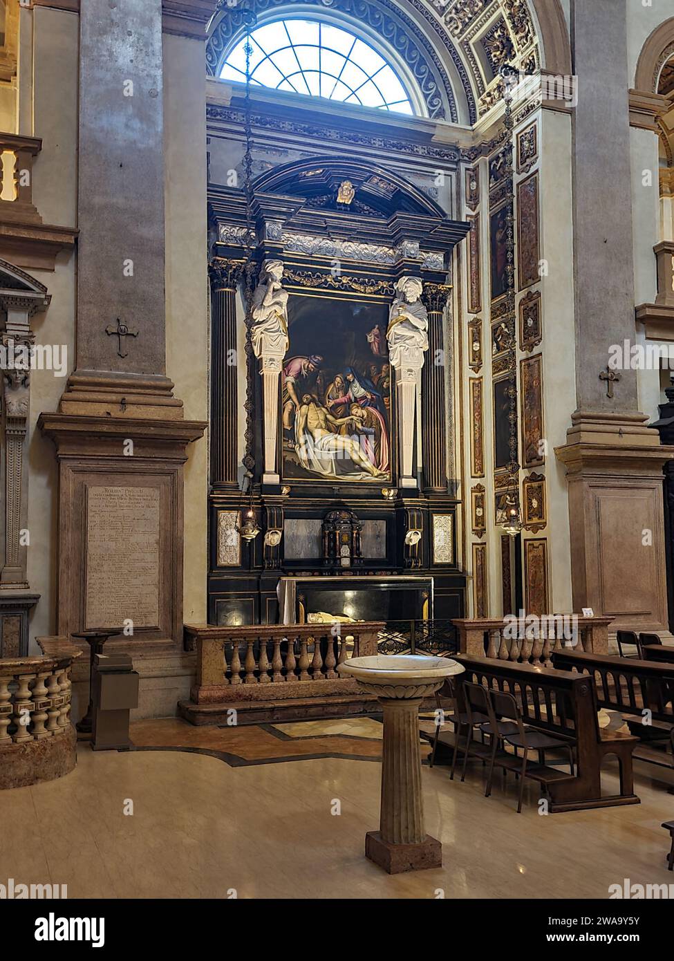 Milan, Italy. 24th Dec, 2023. Simone Peterzano's painting of the ...