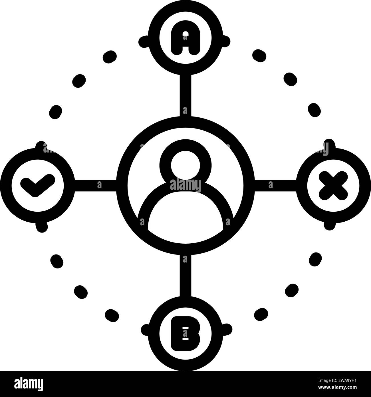 Decision making logo Black and White Stock Photos & Images - Alamy