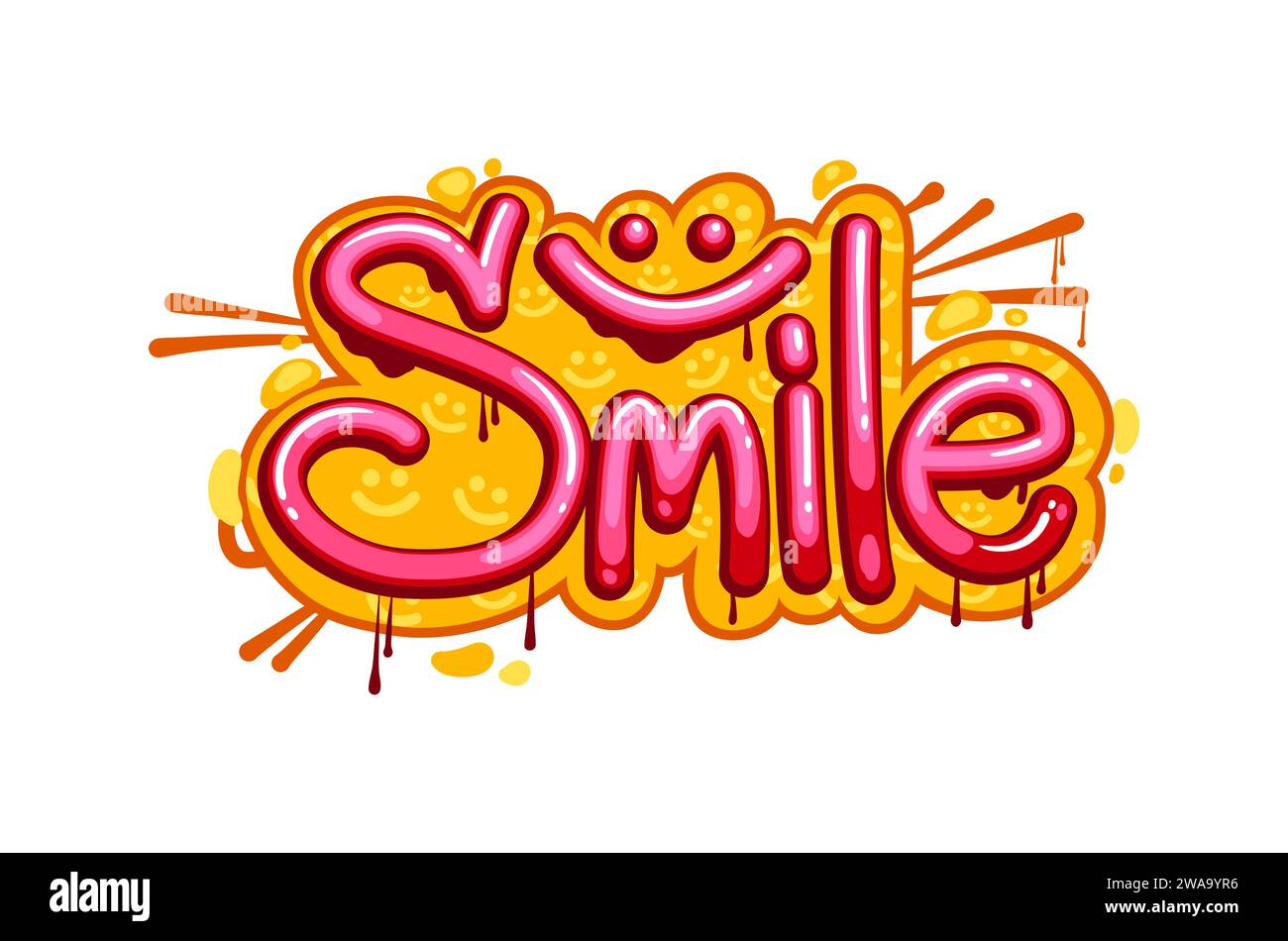 Graffiti face on wall Cut Out Stock Images & Pictures - Alamy