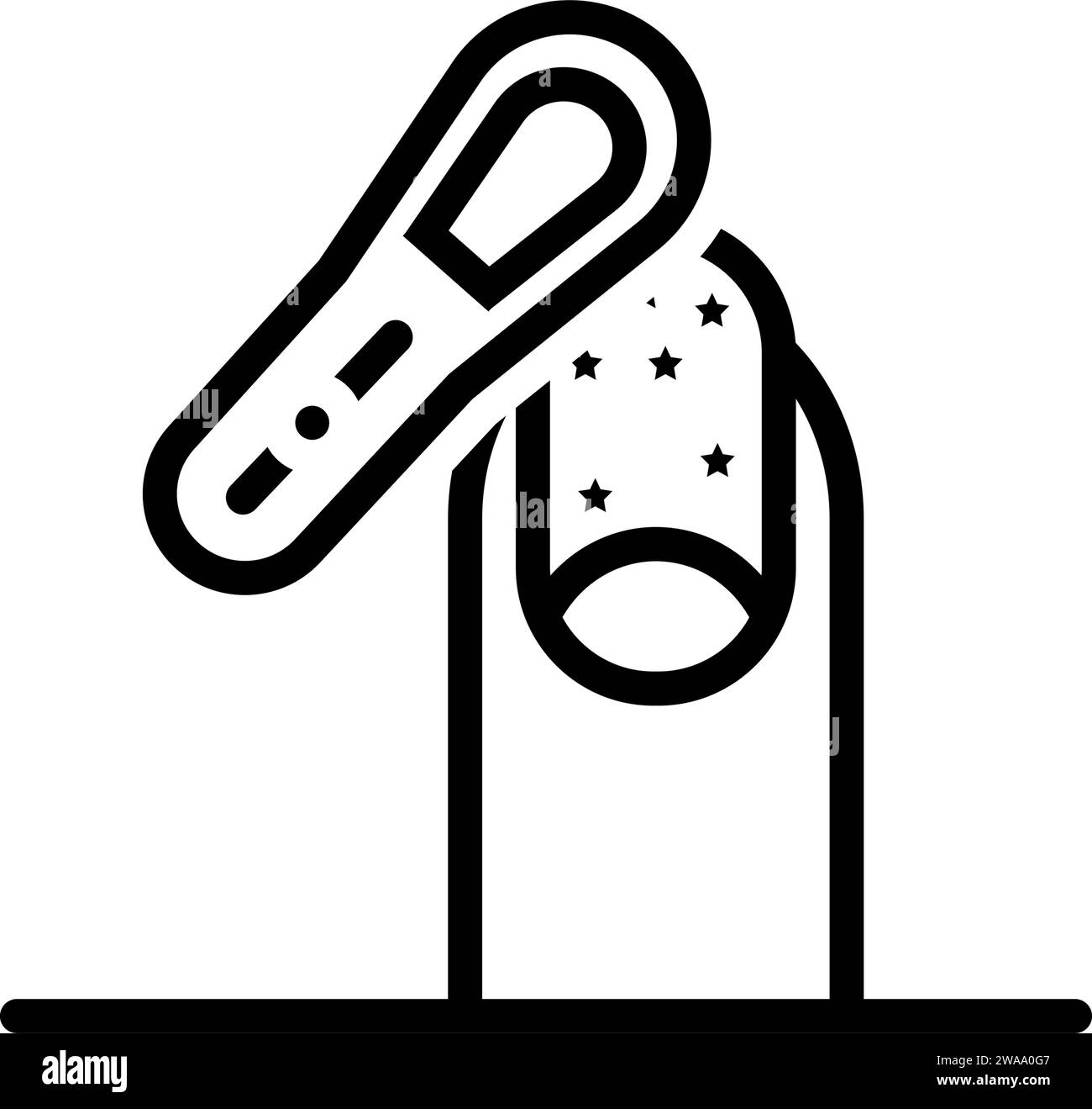 Manicure logo Black and White Stock Photos & Images - Alamy