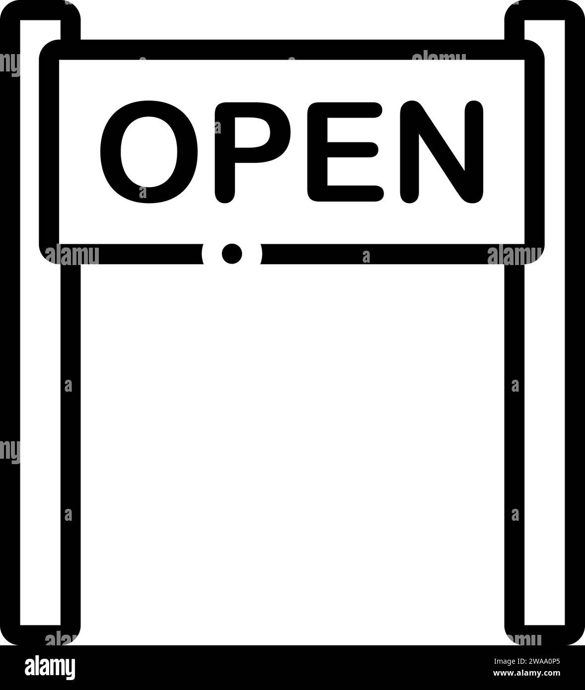 Hanging sign shape Black and White Stock Photos & Images - Alamy