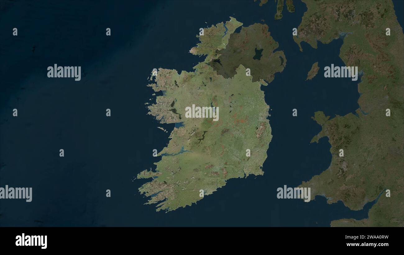 Map satellite geography ireland hi-res stock photography and images - Alamy