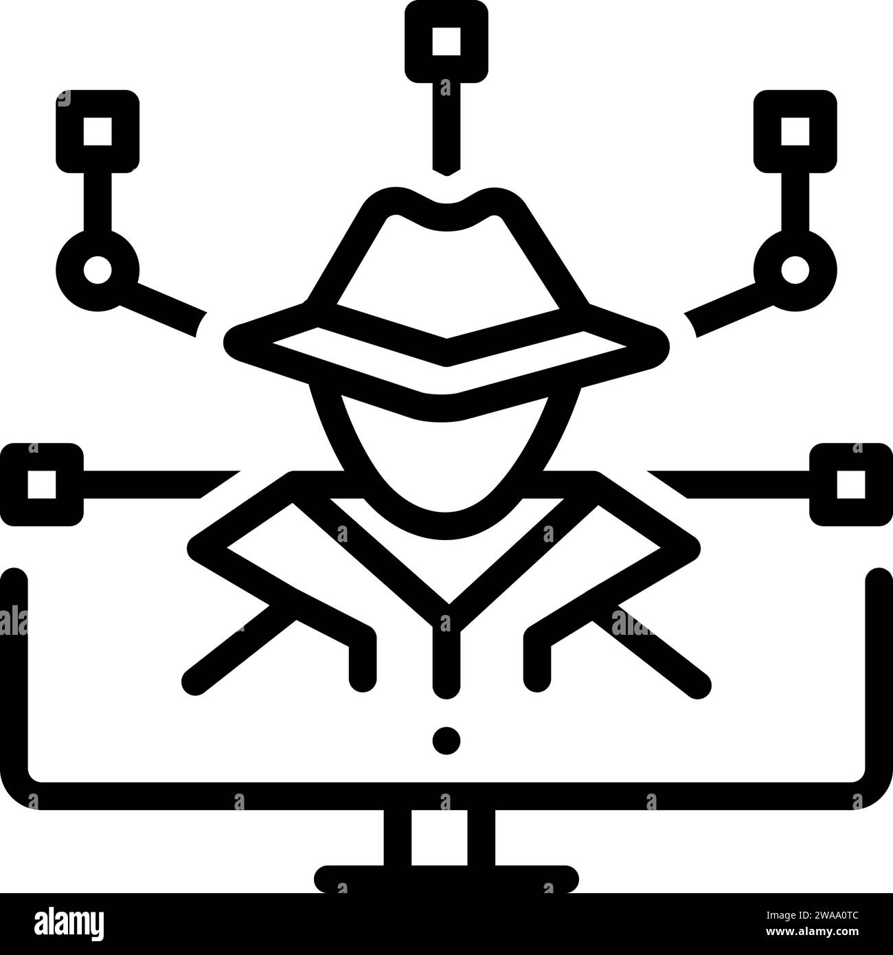 Icon for cyber,crime Stock Vector Image & Art - Alamy