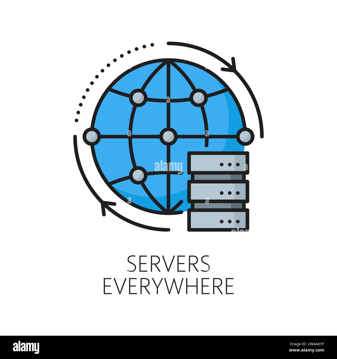 Vpn globe Stock Vector Images - Alamy