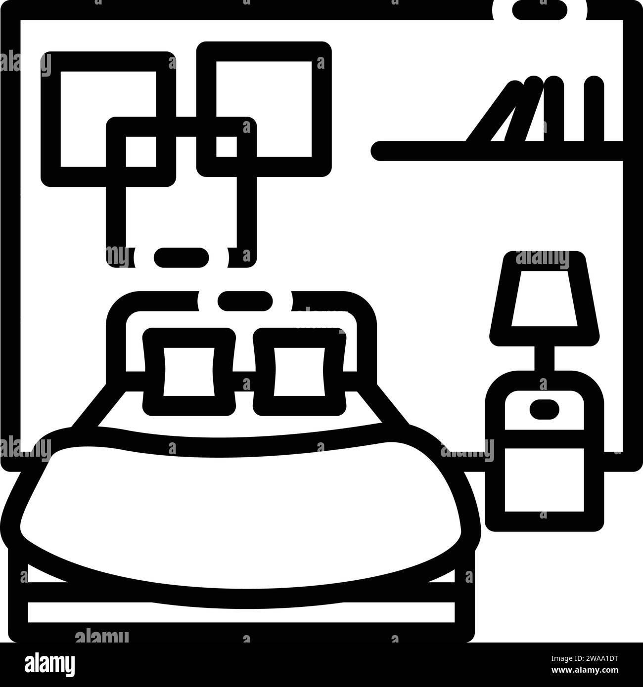 Dorm interior Stock Vector Images - Alamy