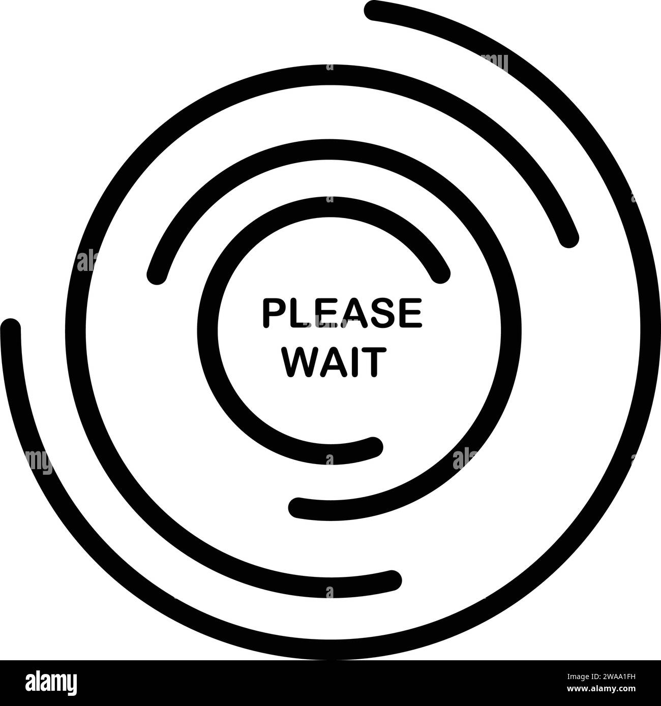 Icon for waiting,popup Stock Vector Image & Art - Alamy