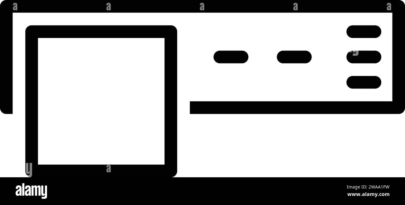 Icon for stacked,headers Stock Vector Image & Art - Alamy