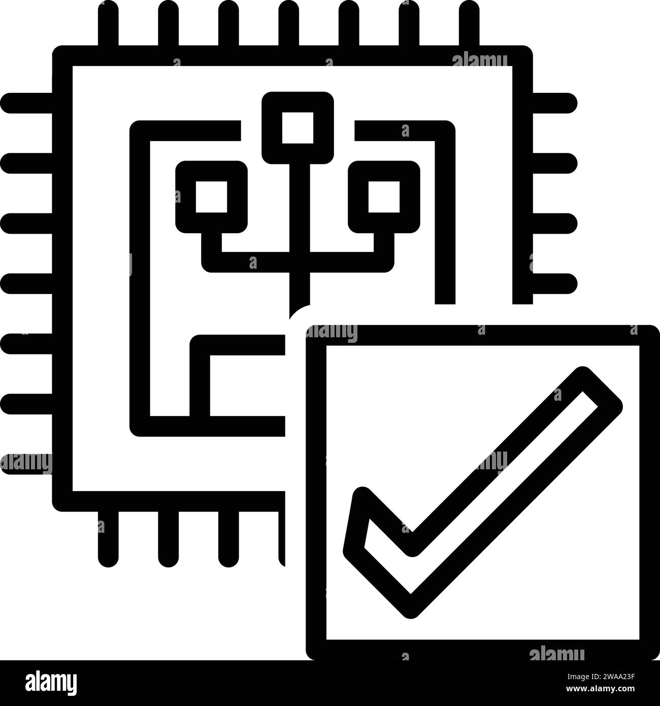 Icon for verify,calibrate Stock Vector Image & Art - Alamy