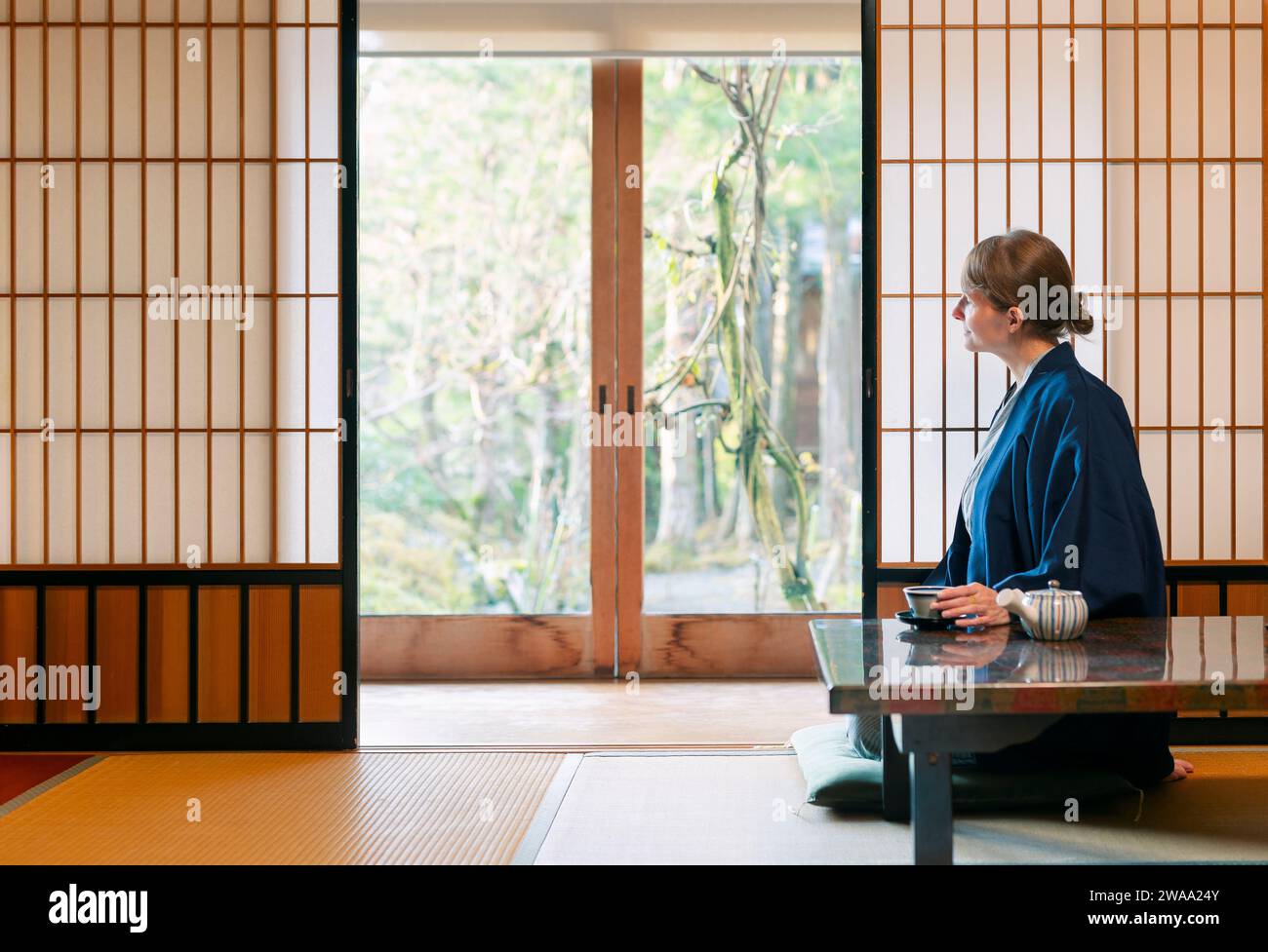 Japanese onsen woman hi-res stock photography and images - Alamy