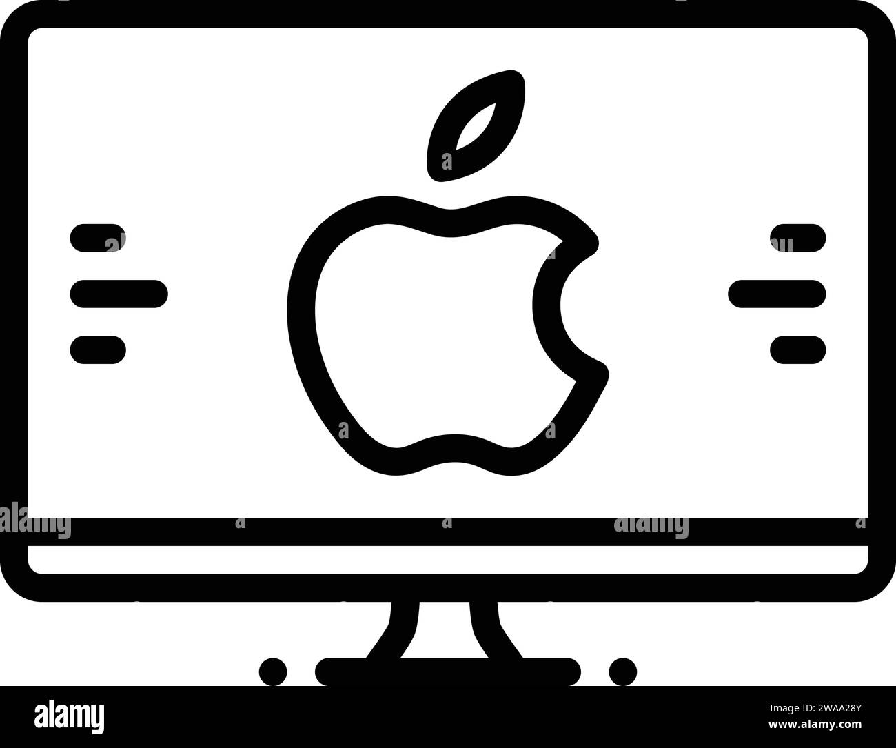 Mac vector Black and White Stock Photos & Images - Alamy